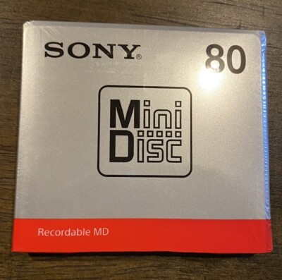 5 Disks set Sony MD Blank Minidisc 80 Minutes Recordable MD MDW80T ...