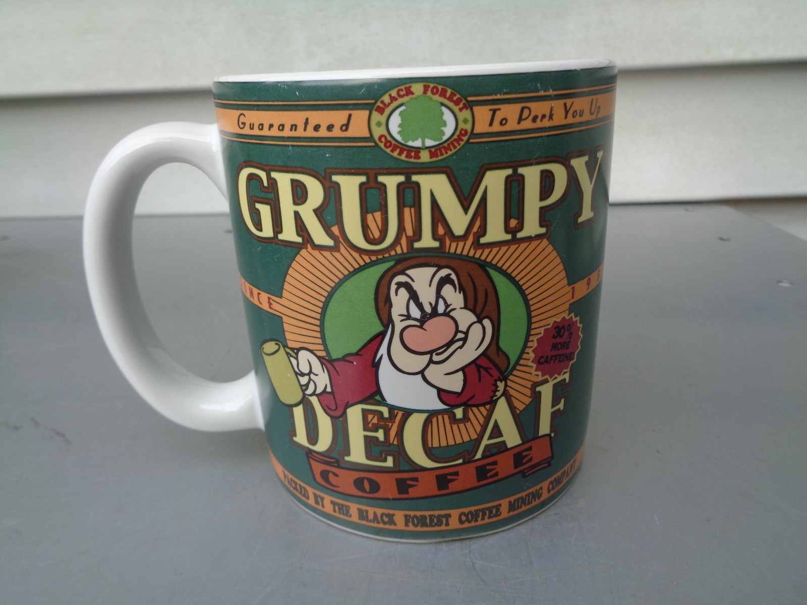 DISNEY GRUMPY DECAF COFFEE BLACK FOREST MINING GUARANTEED TO PERK YOU ...