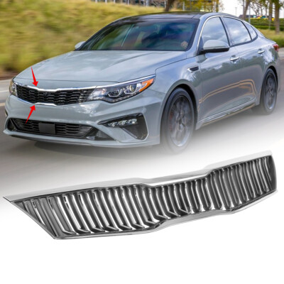 For 2019 2020 Kia Optima Chrome Front Bumper Upper Radiator Grille ...