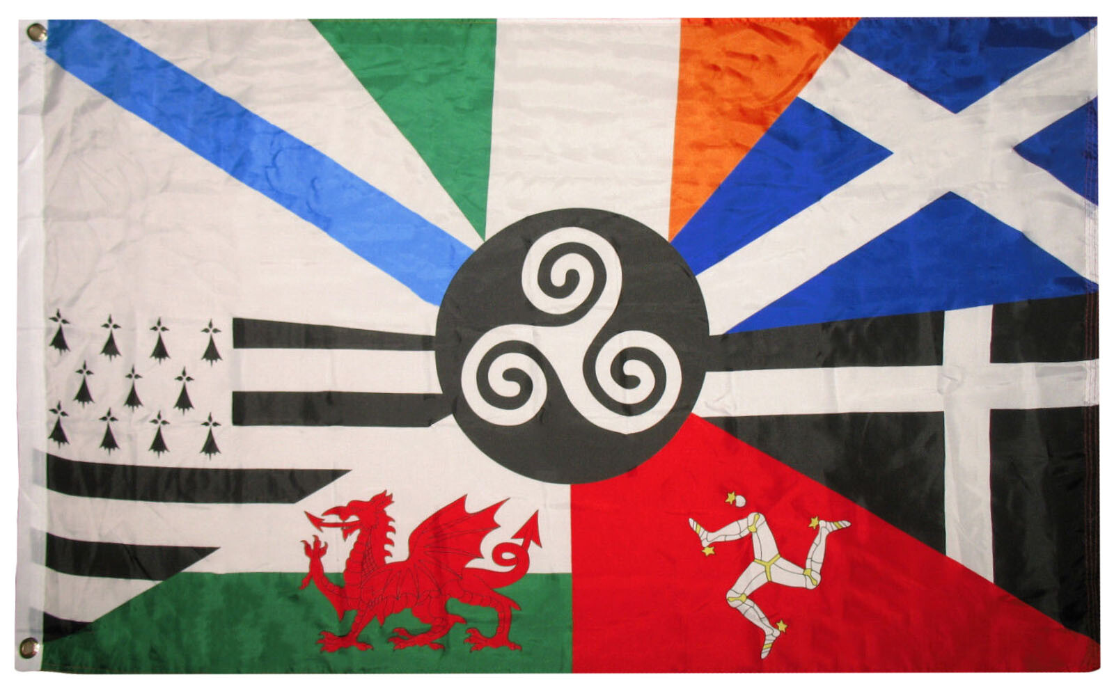 3x5 European Celtic Nations Flag 3 by 5 Foot Ireland Scotland Wales ...