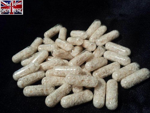 Psyllium Husk (veg) Capsules 800mg ,Fast Release, Soluble Fiber, 10 ...