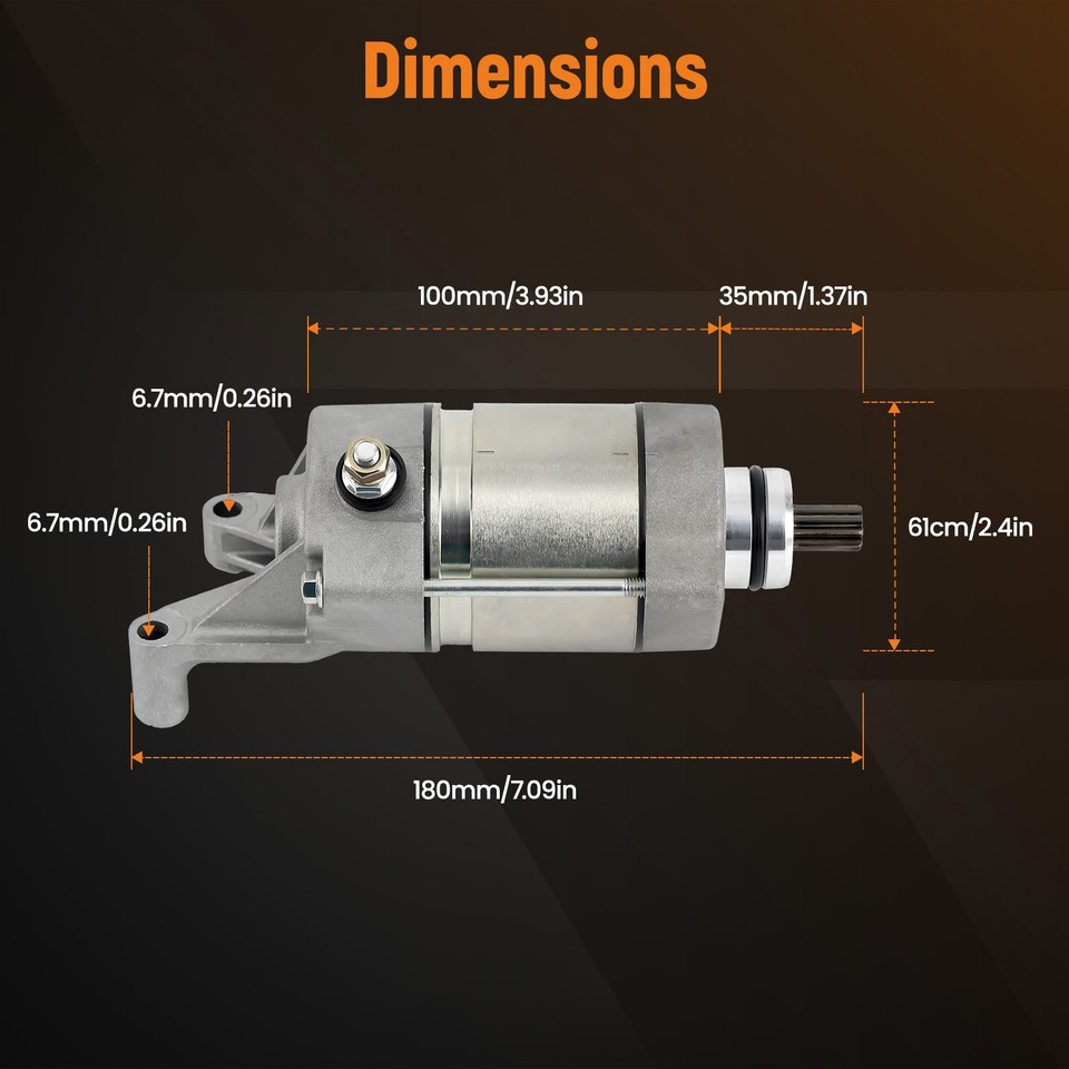 12 V Starter Engine Motor for Yamaha YZF-R1 R1 2009 - 2014 for 14B ...