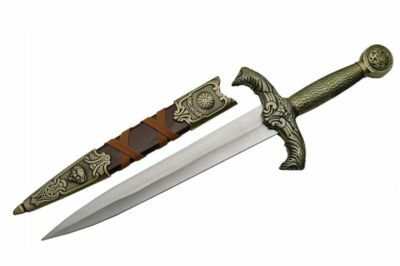 FIXED-BLADE DAGGER | Medieval King Arthur Knight Knife Costume Prop ...