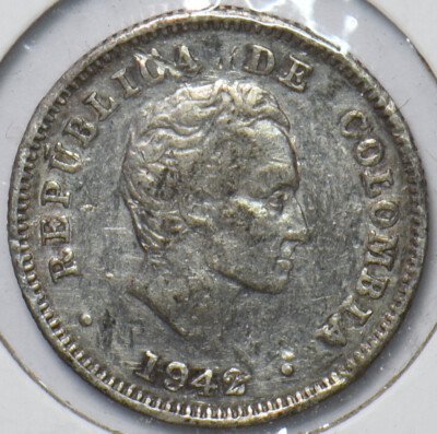 Colombia 1942 10 Centavos Eagle animal 150666 combine shipping | eBay