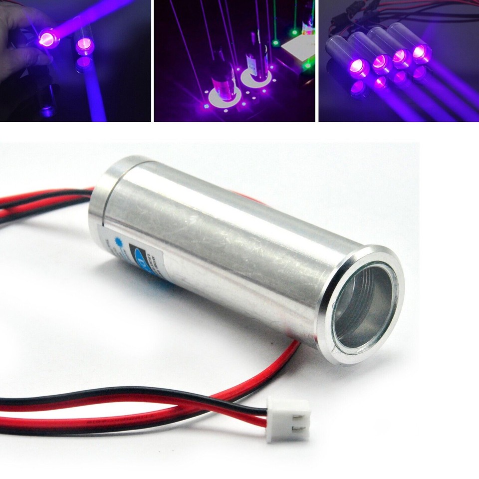 Fat Dot Beam 405nm 250mW Violet/Blue Laser Diode Module LED Stage Light ...