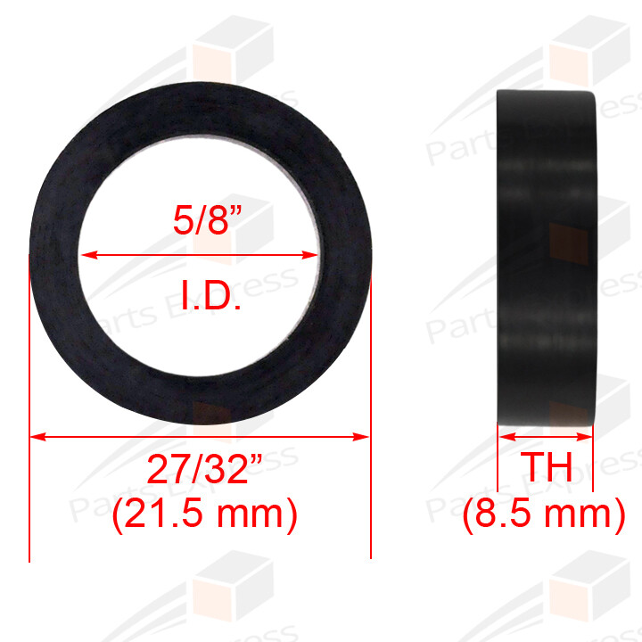 Steamer Sight Glass Parts 5/8" ID Gaskets, Washers, Nuts Steam Service ...