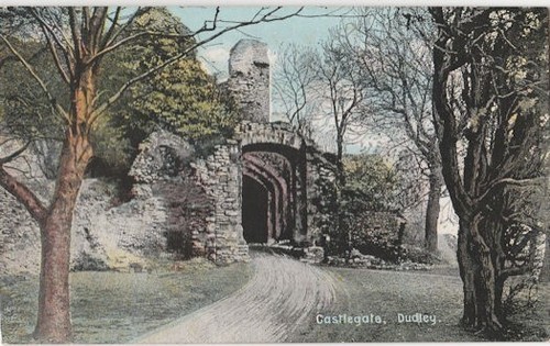 Vintage Postcard:West Midlands:Castlegate Dudley, Fine Arts Postcards ...