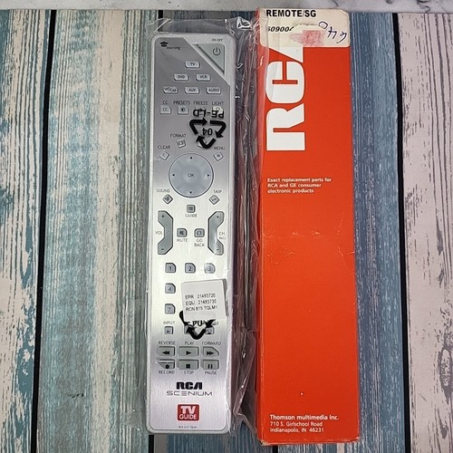 RCA Scenium TV Guide Learning Remote RCN 615 TQLM1 (TCE 267908) BRAND ...