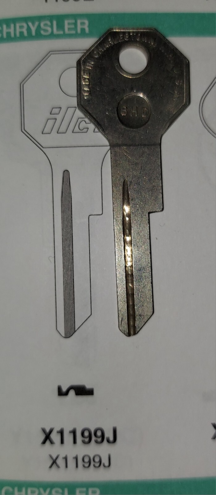 Chrysler Plymouth, Desoto X1199J, 8HD, K775, HPL3, Y139, Y140, 702K Key ...