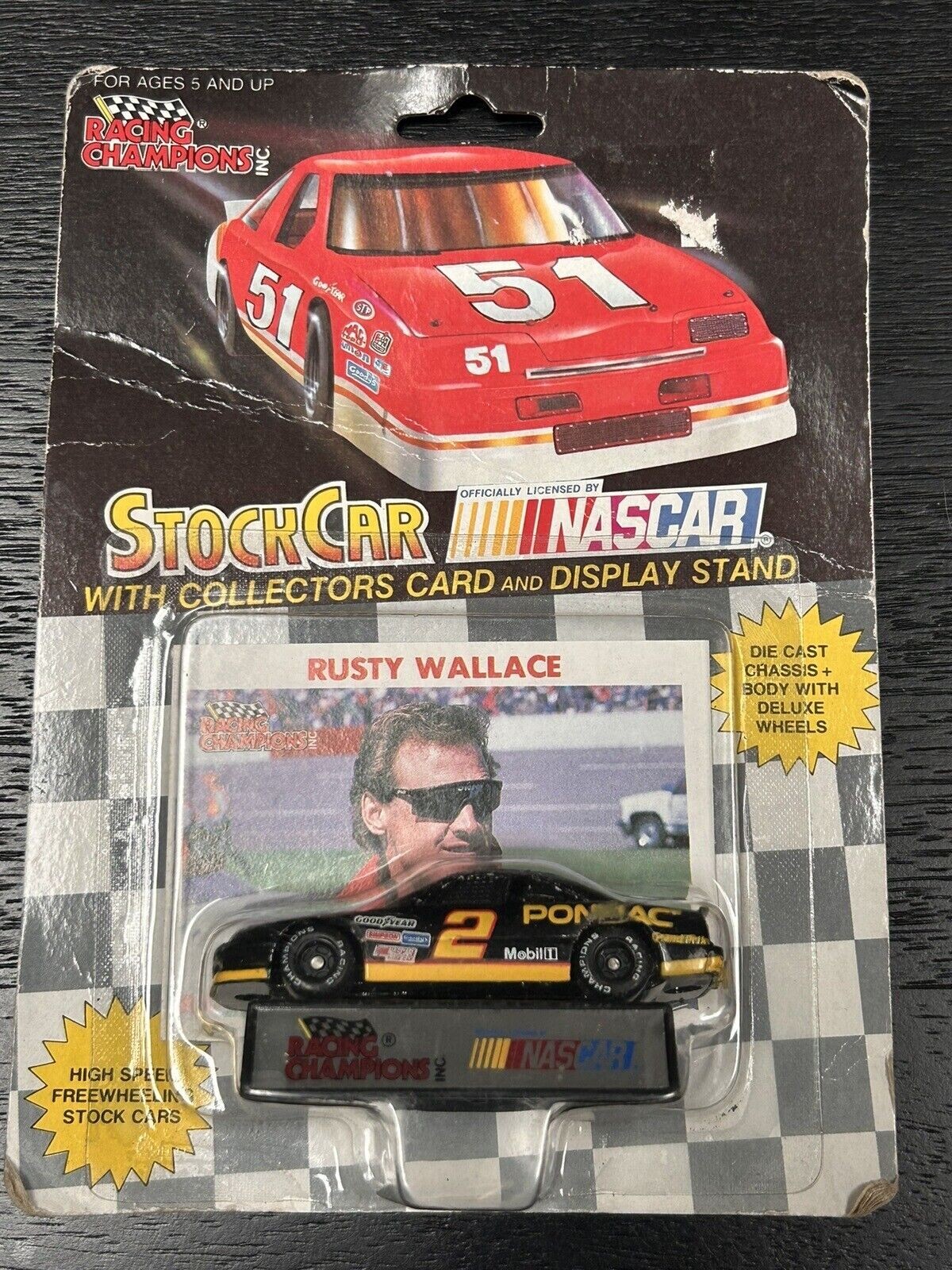 Rusty Wallace Racing Champions 1991 Nascar 1:64 Diecast Car #2 Pontiac ...