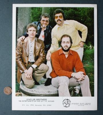 The Statler Brothers signed / autographed EARLY photo with ALL FOUR ...