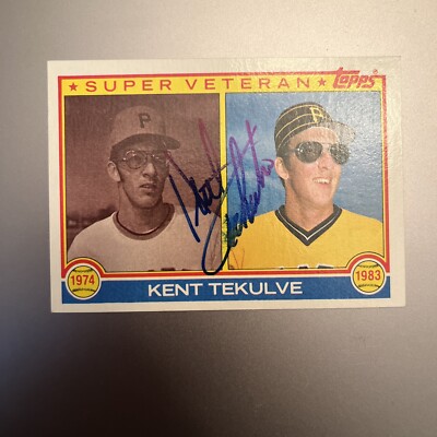 KENT TEKULVE 1983 TOPPS AUTOGRAPHED SIGNED AUTO BASEBALL CARD | eBay