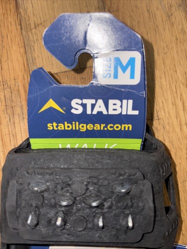 Stabil Walk Ice Shoe Covers Slip Over Shoes Cleats BLACK Size M ...
