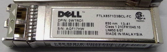 NEW DELL 10Gb SFP-10G-SR SFP+ Transceiver DP/N 0WTRD1 Sealed Box | eBay