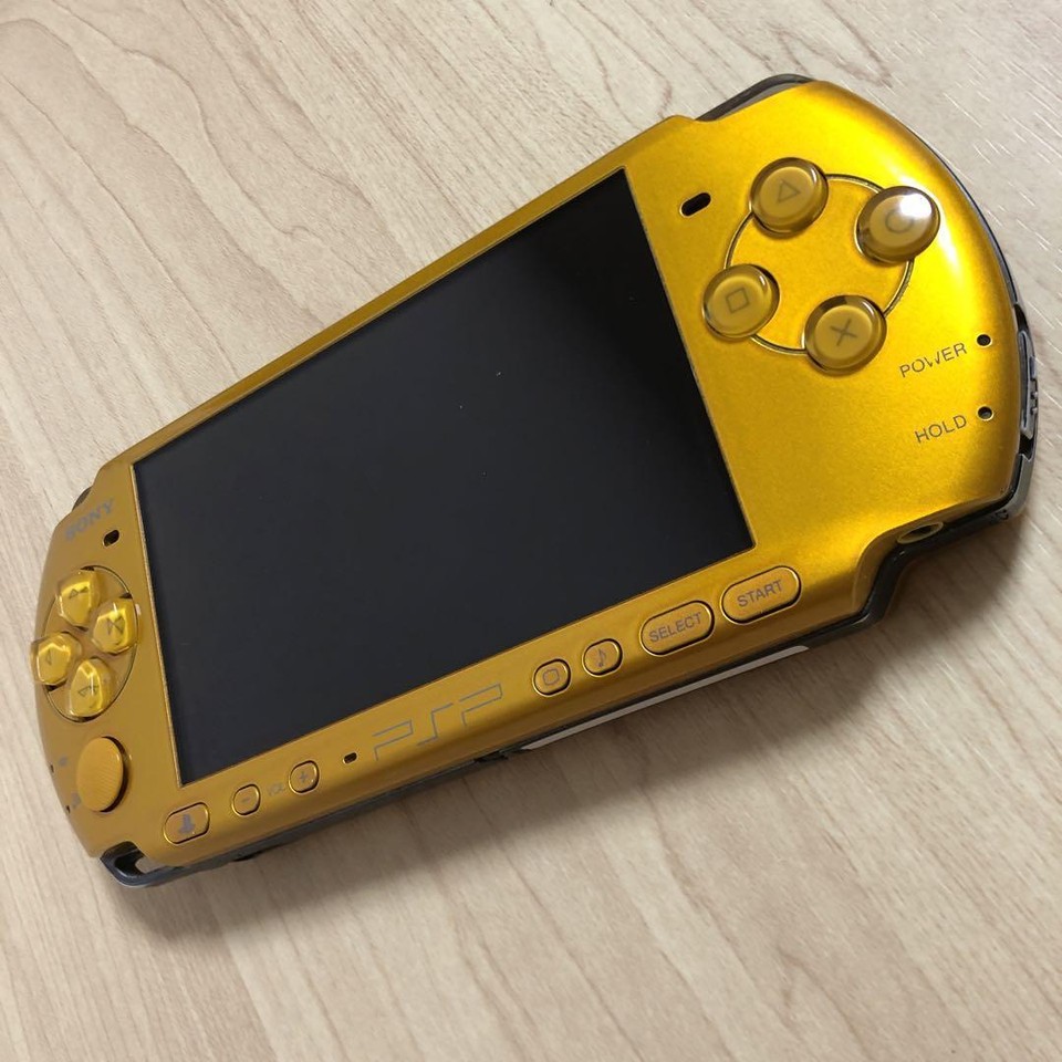 Sony PlayStation Portable PSP-3000 Bright Yellow Console Boxed Japan ...