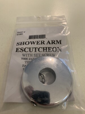 Shower Arm Escutcheon Chrome The Faucet Doctor 81002 New With Set Screw ...