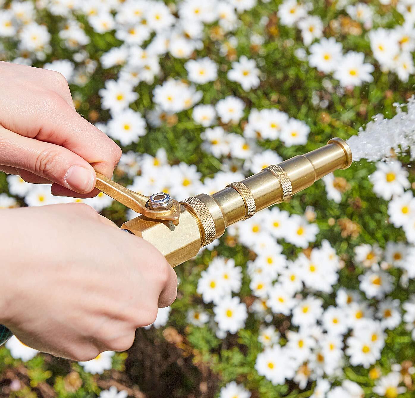 Heavy-Duty 3/4" Brass Garden Hose Shut Off Valve - Garden Hose ...