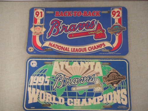 Vintage Atlanta Braves Vehicle Plates Set of 2 | eBay