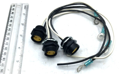 Zip Port Lot of 3 Circular Connection Cable 2 Pin Female Yellow READ | eBay