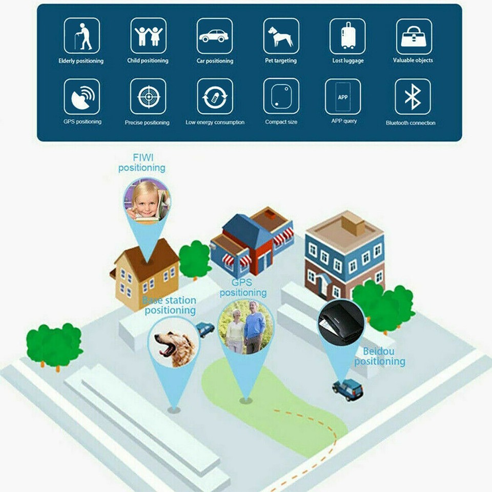 (4 Pack) Tile GPS Tracker Wireless Bluetooth Anti-Lost Wallet Key Pet ...