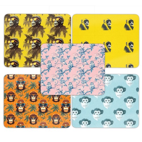 MOUSE PAD DESK MAT ANTI-SLIP|Monkey INFANT MEDIUM PRIMATE PATTERN #A2 ...