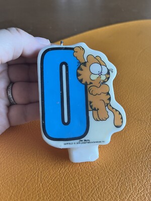 Vintage Garfield Numeral Candles Birthday - Number 0 | eBay