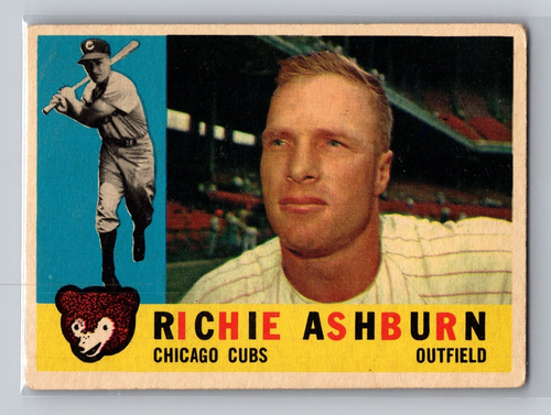 1960 Topps Richie Ashburn #305 - Chicago Cubs | eBay