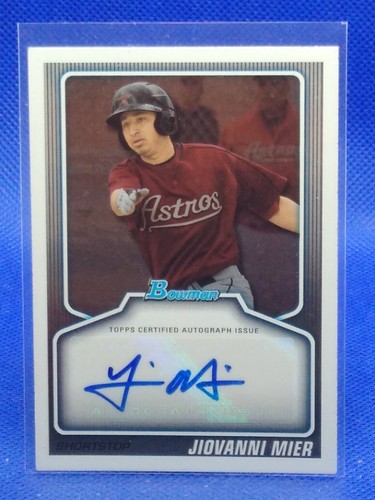 2010 Bowman Draft Prospects Auto Jio Mier Jiovanni Mier #BPA-JM Auto | eBay