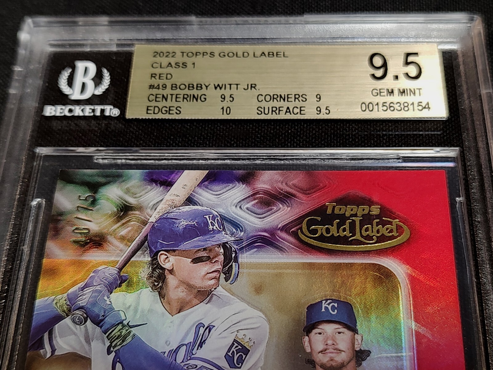 2022 Topps Gold Label - Class 1 #49 Bobby Witt Jr. (RC) for sale online ...