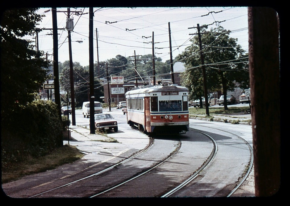 Trolley Slide - SEPTA #85 Brilliner Streetcar Philadelphia Springfield ...