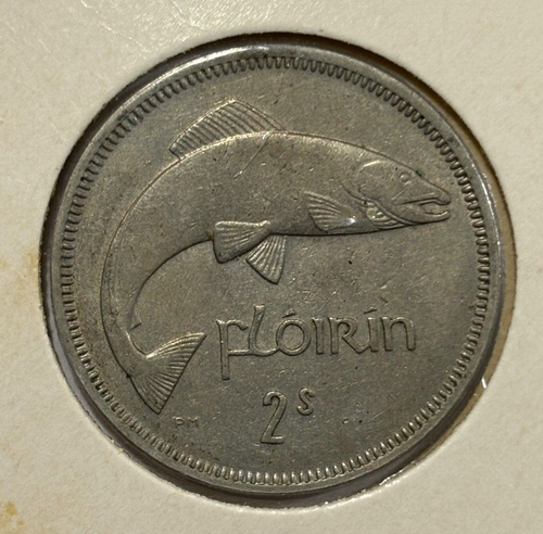 1961 Ireland 2 Shillings / 1 Florin Salmon Coin | eBay