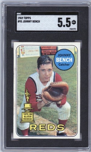 1969 Topps #95 Johnny Bench SGC 5.5 Reds All Star Rookie | eBay