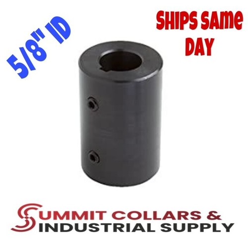 (1-EACH) 5/8" RIGID SHAFT KEYED COUPLING BLACK OXIDE FINISH SCR-62-KW ...