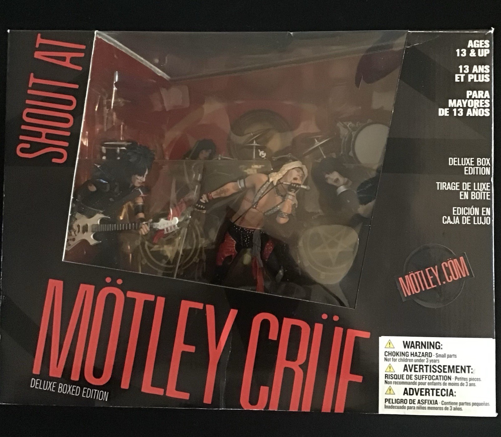 Vintage MOTLEY CRUE McFarlane Shout At The Devil 2004 Deluxe Box Figure ...