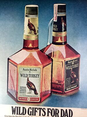 Wild Turkey Bourbon Whiskey Atlanta GA Print Ad 1981 AJC Dad Gift | eBay