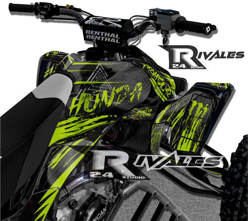 Honda TRX 450R 450ER graphics kit 2004 2005 2006 to 2015 decals ...
