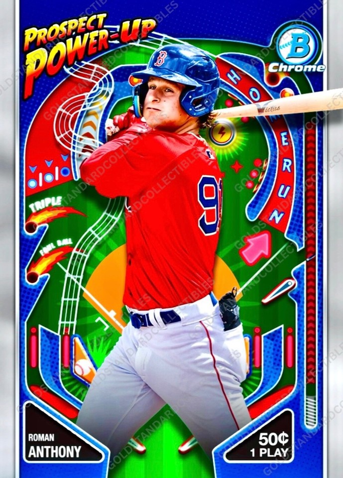 Roman Anthony ROOKIE REFRACTOR INVESTMENT CARD BOWMAN CHROME MVP ROY ...