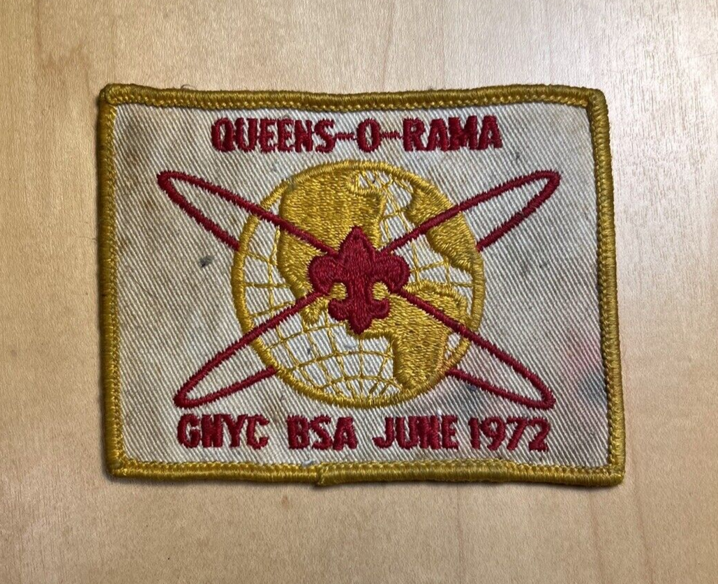 Boy Scouts of America Queens-O-Rama GNYC 1972 Patch Approx. 4 Inch X 3 ...