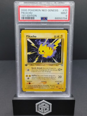 Pokemon TCG Neo Genesis 2000 PIKACHU #70/111 1st Edition PSA 9 MINT | eBay