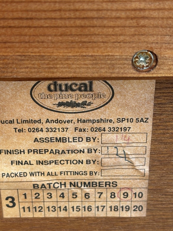 DUCAL BEDROOM FURNITURE - Cheval Mirror - Two Bedside Cabinets ...