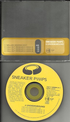 SNEAKER PIMPS 6 Underground w/ RARE EDIT PROMO Radio DJ CD single 1996 ...