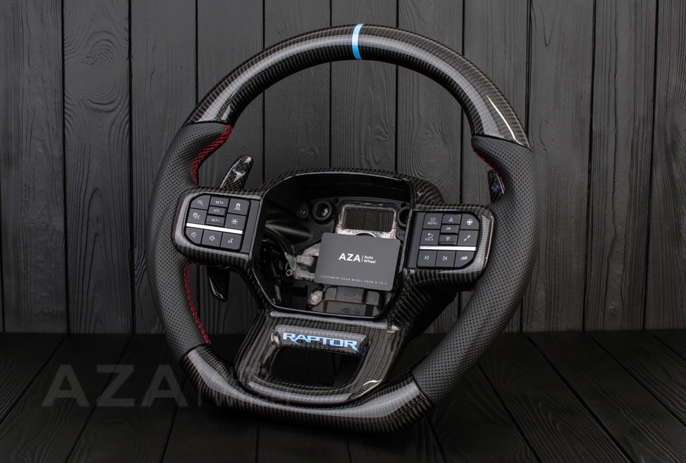 Ford Raptor Steering Wheel HEATED F150 Custom Carbon Fiber 2021 2022 | eBay