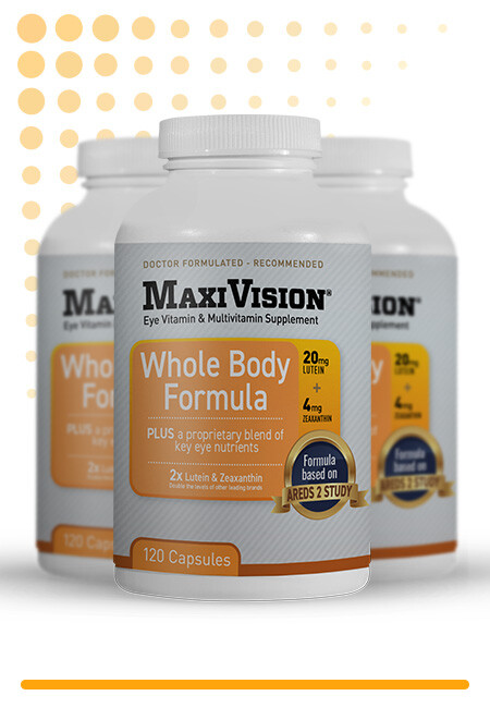 MaxiVision Whole Body Formula - 120 Capsules - Original Manufacturer ...