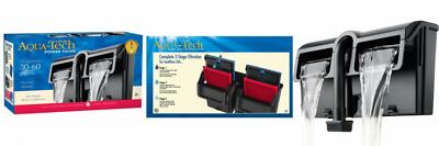 Aqua-Tech Power Aquarium Filter w/ 3-Step Filtration 30 to 60-Gallon | eBay
