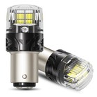 2x 1157 LED Turn Signal Brake Reverse Parking Light Bulb White ...