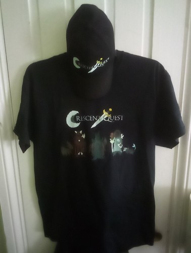 Gaming T-shirt And Hat Crescent Quest | eBay
