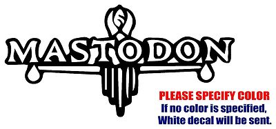 MASTODON Band Rock Graphic Die Cut decal sticker Car Truck Boat Window ...