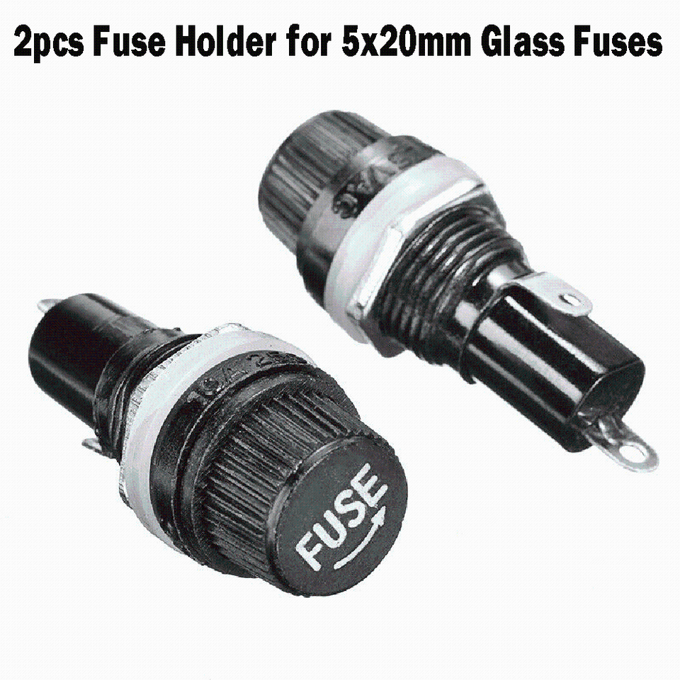 Plastic And Metal Fuse Holder 2PCS High Quality Electrical Accessories ...