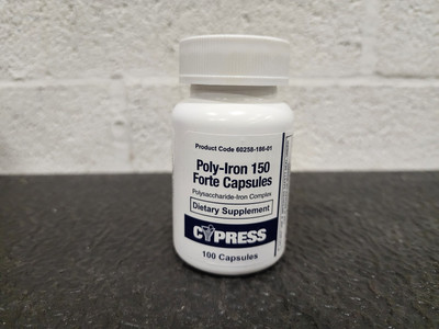 Cypress Poly Iron 150 Forte Capsules 100ct -EXP 05/2026 | eBay