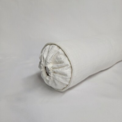 Beautiful decorative tube pillow, White, 18" L X 5" W includes filling ...
